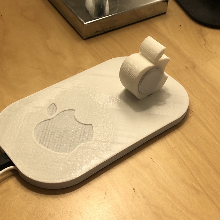 3D Printable Apple Watch and iPhone docking station by Jack Richardson