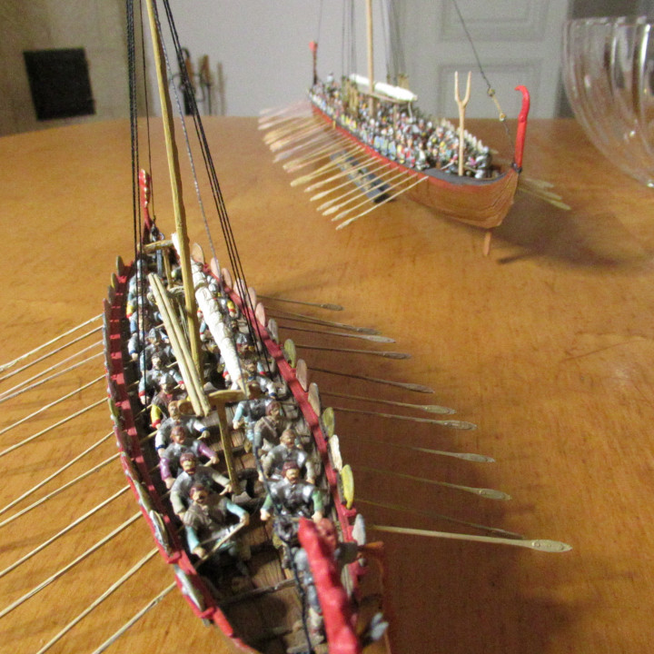 3D Printable Viking Oarsmen (Improved) by Alf Scherer