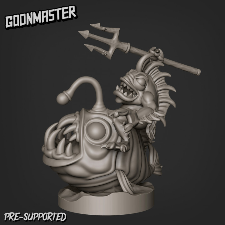 3D Printable Fish Man - Fish Rider by Goon Master