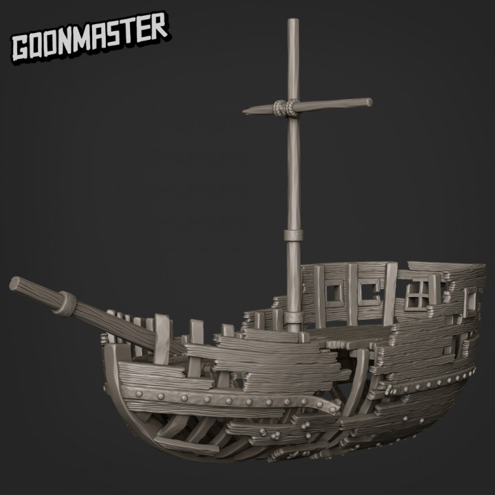 3D Printable Ship Wreck by Goon Master