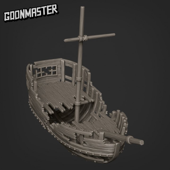 3D Printable Ship Wreck by Goon Master