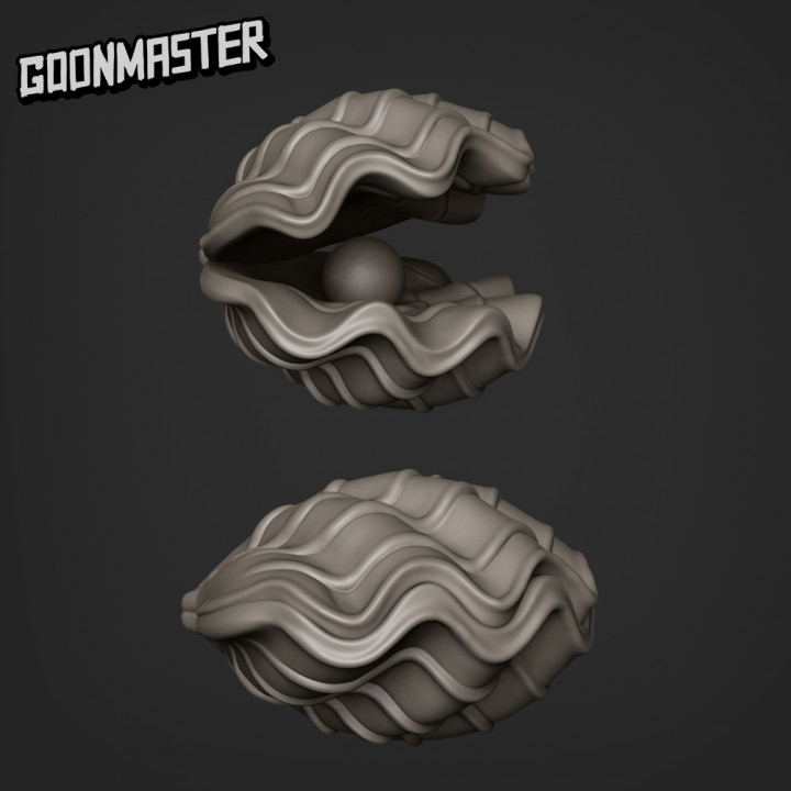 3D Printable Giant Clam - Open and Closed by Goon Master