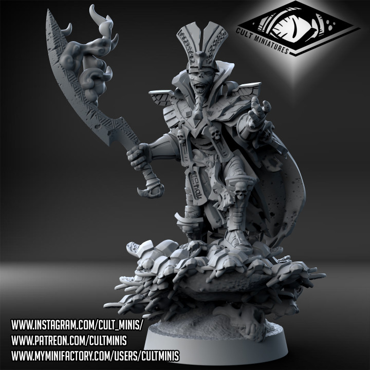 3D Printable Mummy Lord by Cult Miniatures