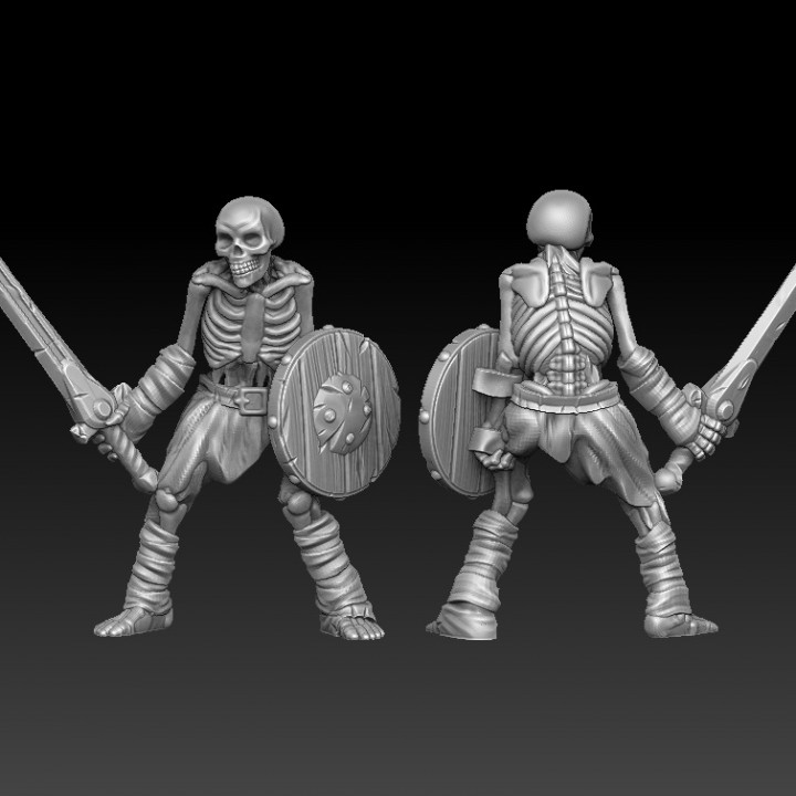 3D Printable skeleton warrior by Stanislav Kuznetsov