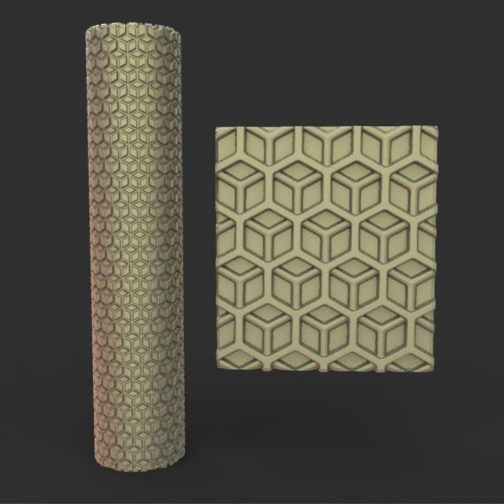3D Printable Textured Rolling pins COMPLETE COLLECTION. 39 models by ...