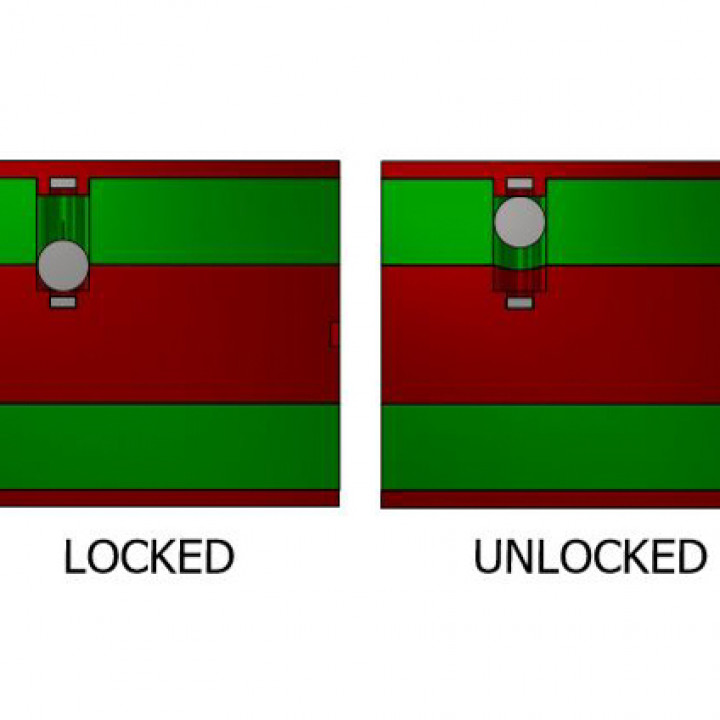 3D Printable Dowel Lock Puzzle by Mark Ingle