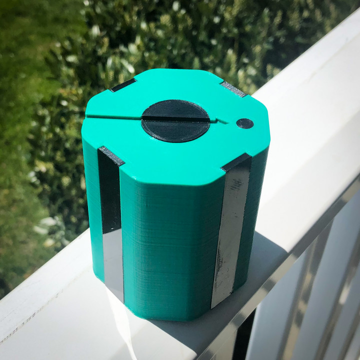 3D Printable Dowel Lock Puzzle by Mark Ingle