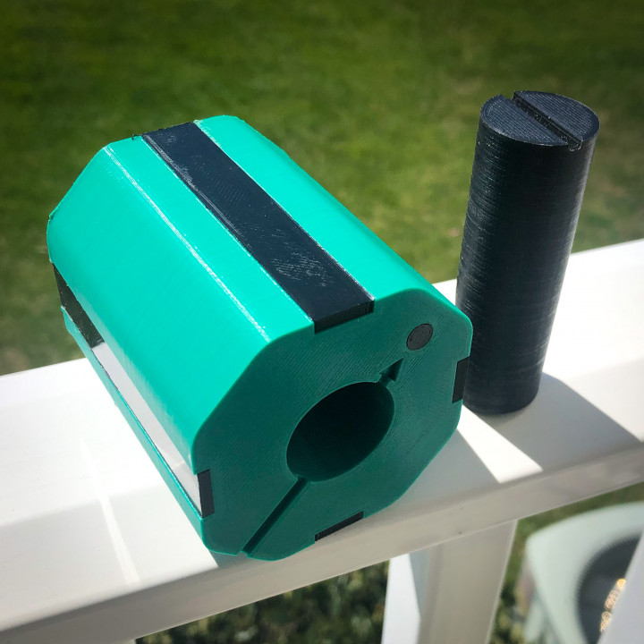 3D Printable Dowel Lock Puzzle by Mark Ingle