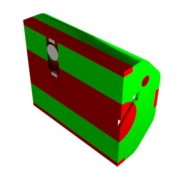 3D Printable Dowel Lock Puzzle by Mark Ingle