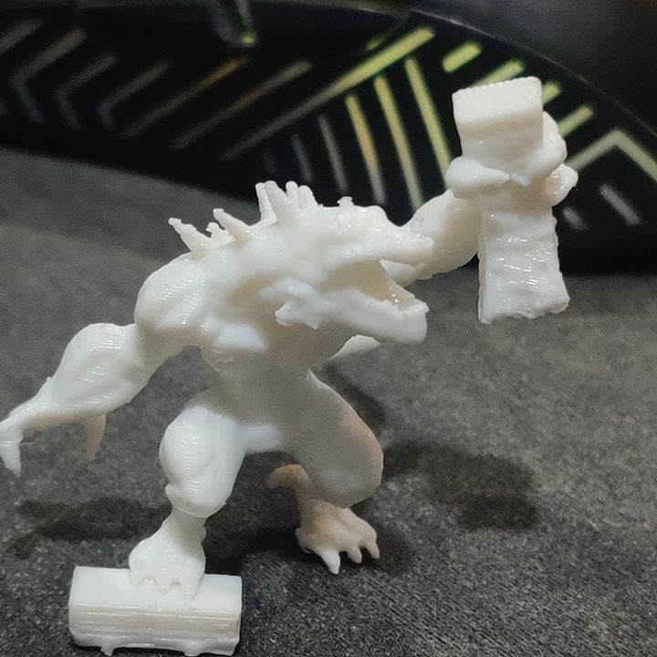 3D Printable king of tokyo dark edition gigazaur by Village's Hope ...