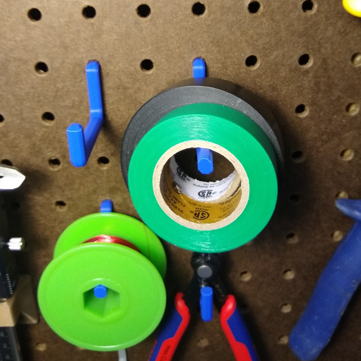 3D Printable Pegboard Insert Collection by Devan Metz