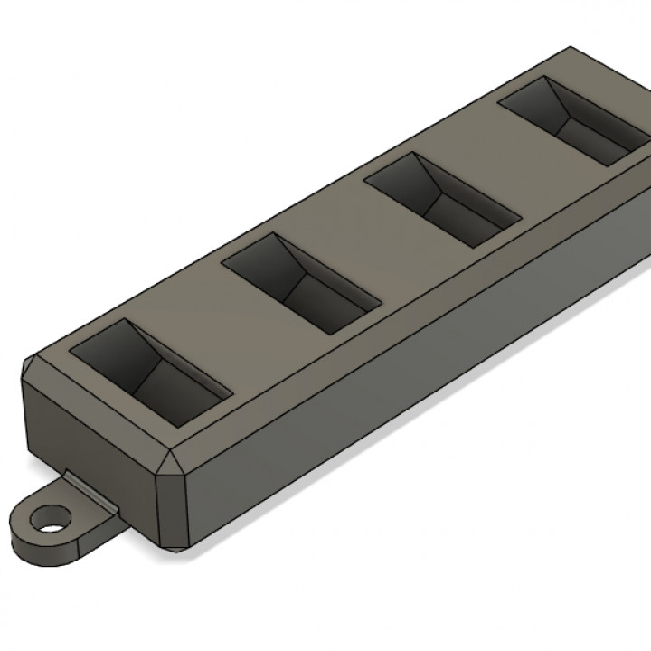 3D Printable USB Wall Holder by Devan Metz