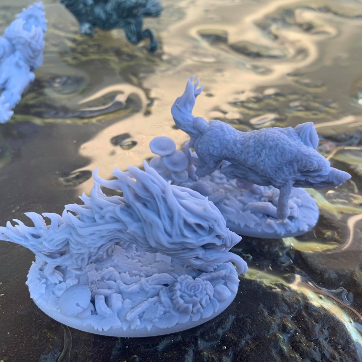 3D Print of Wraith Wolf #2 PRESUPPORTED by AsgardRising