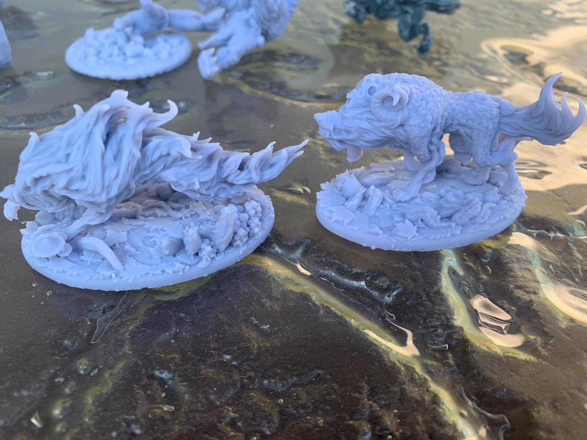 3D Printable Wraith Wolf #3 PRESUPPORTED by Asgard Rising Miniatures