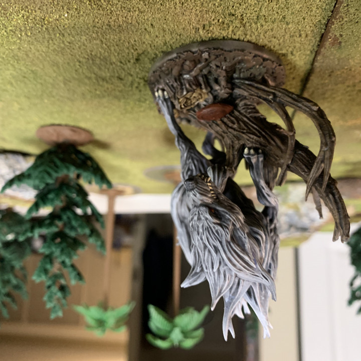 3D Print of Wraith Wolf Alpha PRESUPPORTED by michaelbruce3