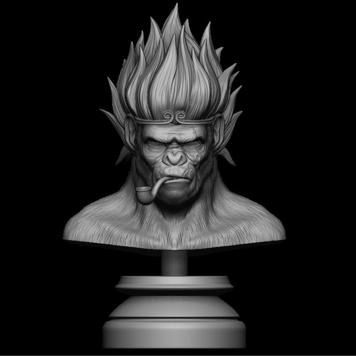 3D Printable King Monkey 3D print model by 3DpropsDesigns