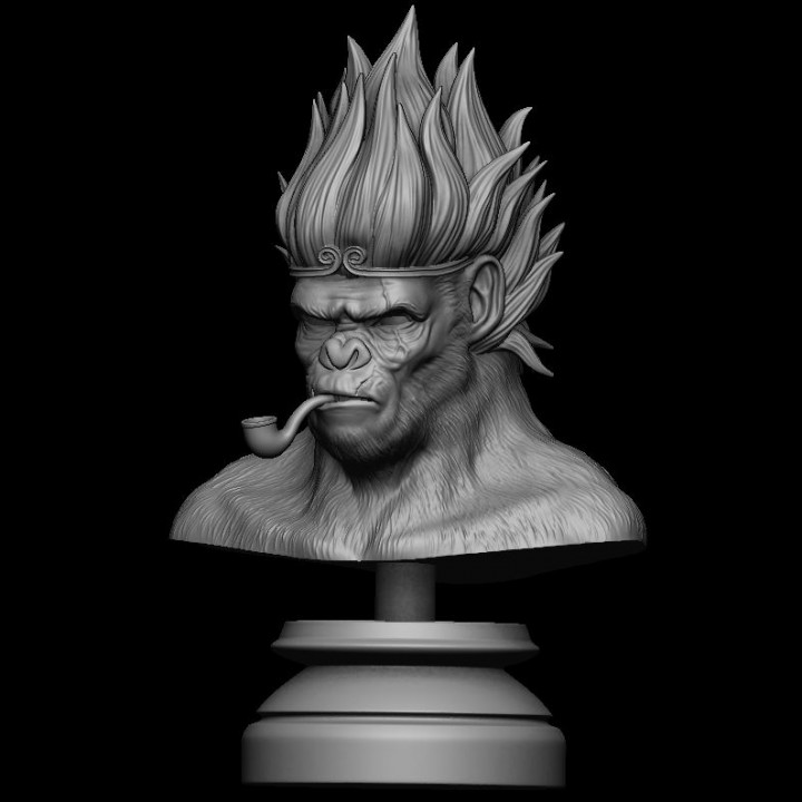 3D Printable King Monkey 3D print model by 3DpropsDesigns