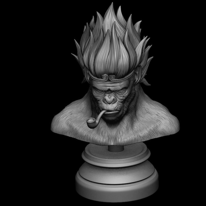 3D Printable King Monkey 3D print model by 3DpropsDesigns