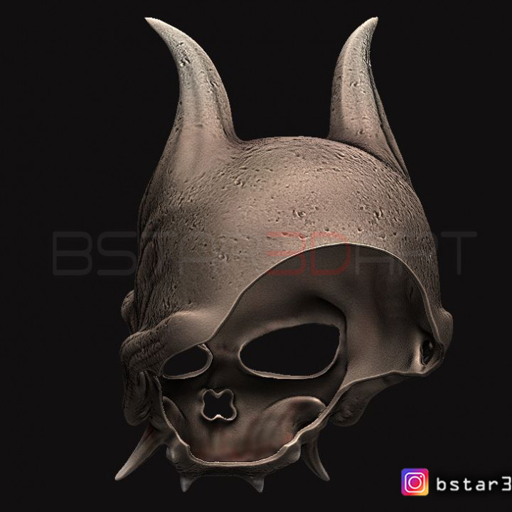 3D Printable Oni Skull Mask - Hannya Mask-Devil Mask For cosplay 3D ...