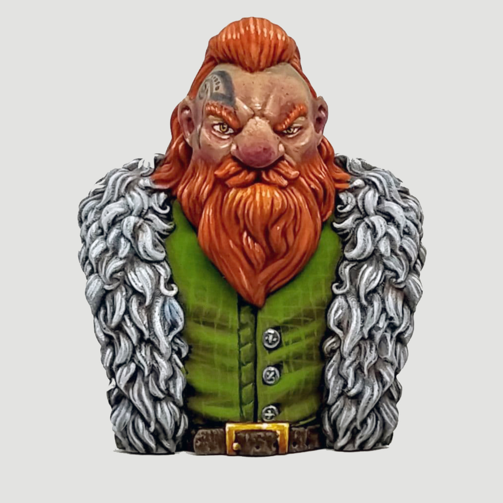 3D Printable Adventurer Dwarf bust by Leonardo Escovar
