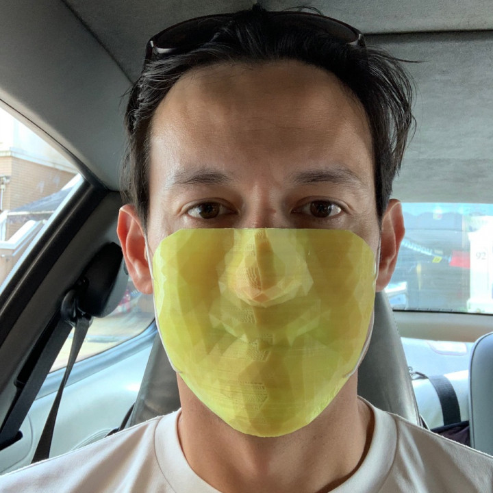 3D Printable Scanned personal face masks by matthew chow