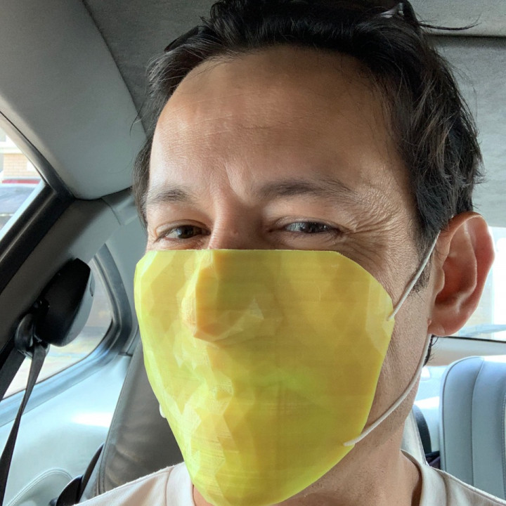 3D Printable Scanned personal face masks by matthew chow