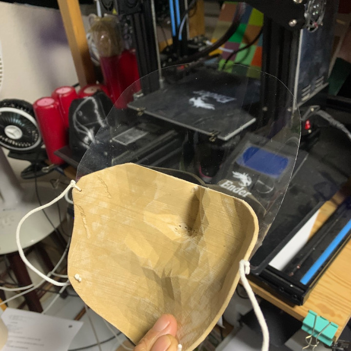 3D Printable Scanned personal face masks by matthew chow