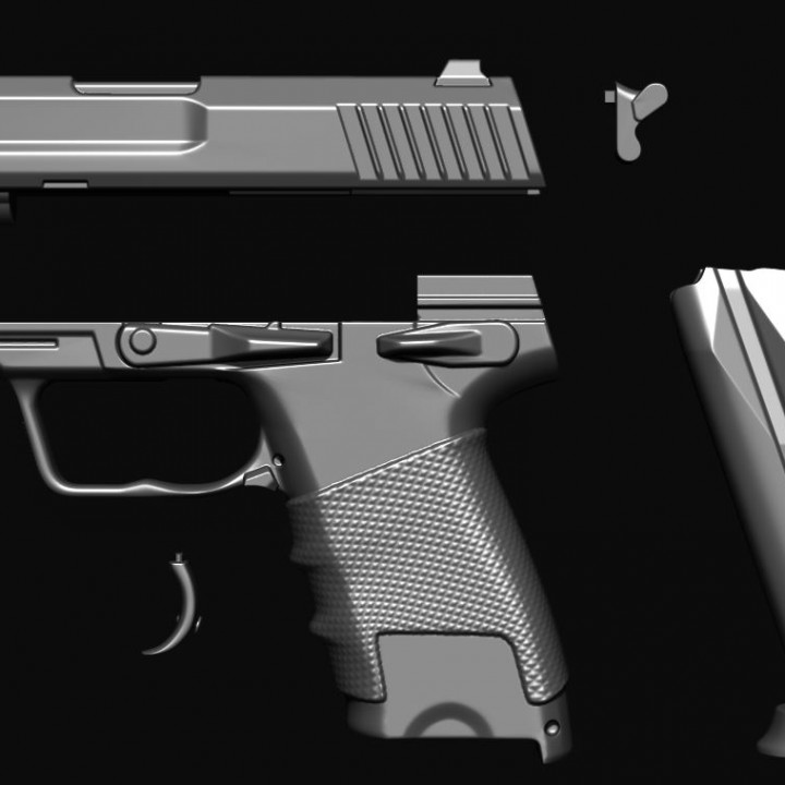 3D Printable Gun 14 3D print model by 3DpropsDesigns