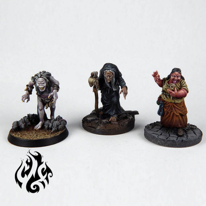 3D Printable Hag Coven by Crippled God Foundry