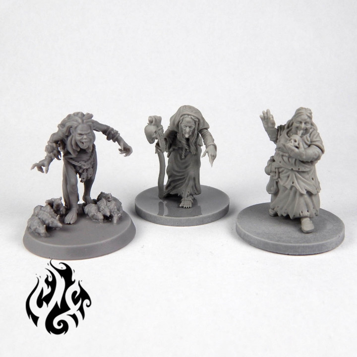 3D Printable Hag Coven by Crippled God Foundry
