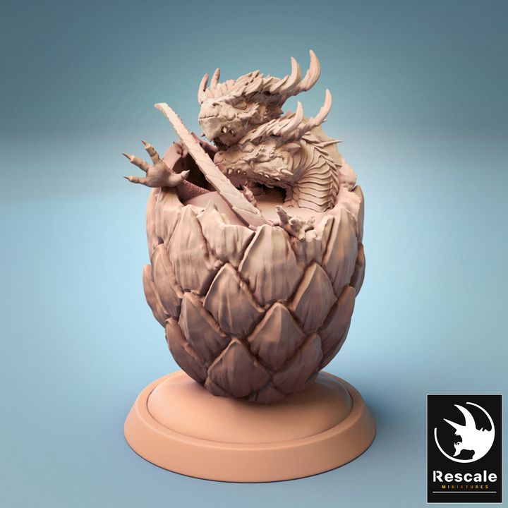 3D Printable Dragon Eggs by Rescale Miniatures