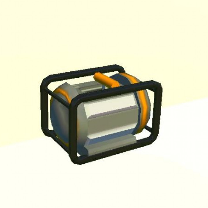 3D Printable Scrap Mechanic Electric Engine by 3DMax