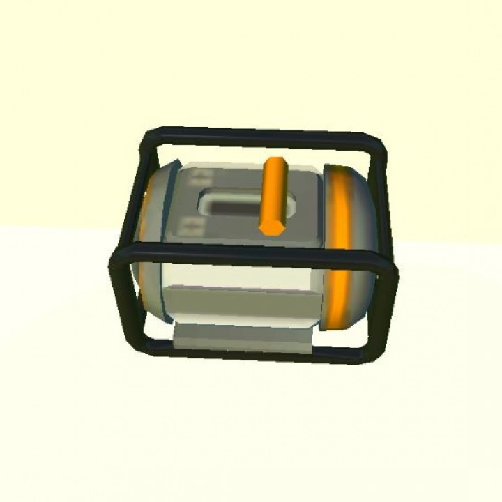 3D Printable Scrap Mechanic Electric Engine by 3DMax