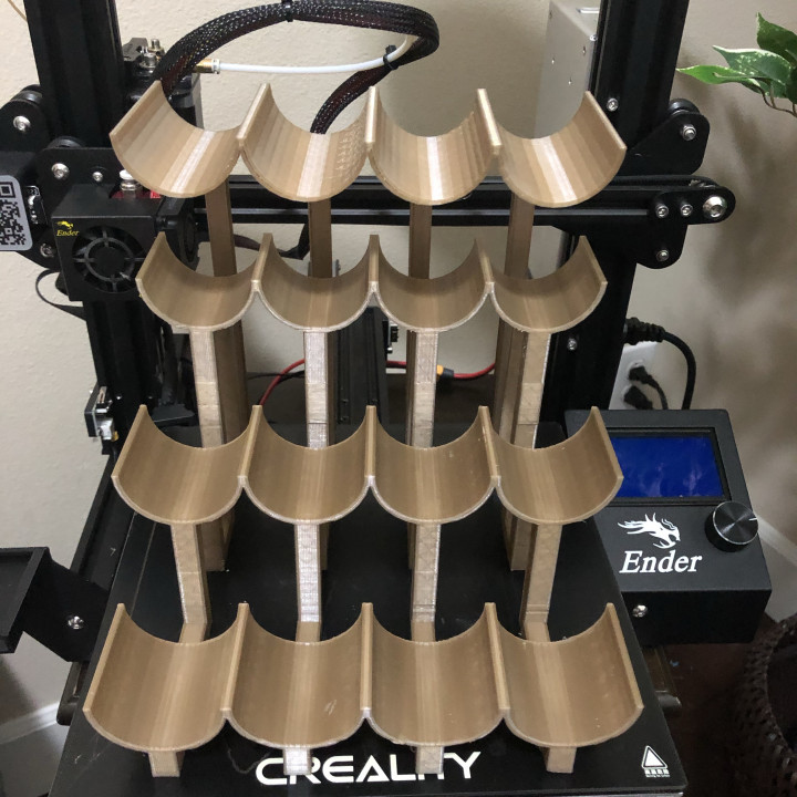 3D Printable Spice Rack (multitier) by Deepak Agrawal