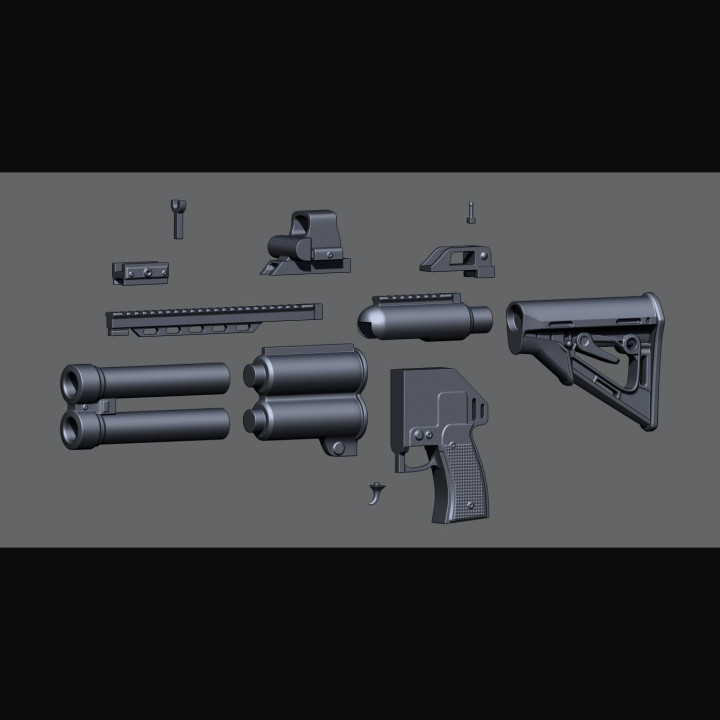 3D Printable Sage ordnance Deuce GUN - 3D print model by 3DpropsDesigns