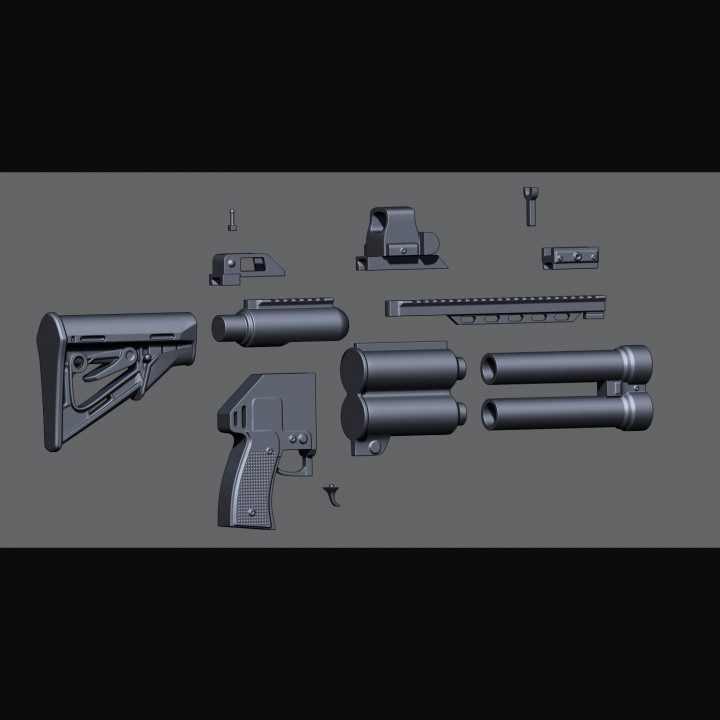 3D Printable Sage ordnance Deuce GUN - 3D print model by 3DpropsDesigns