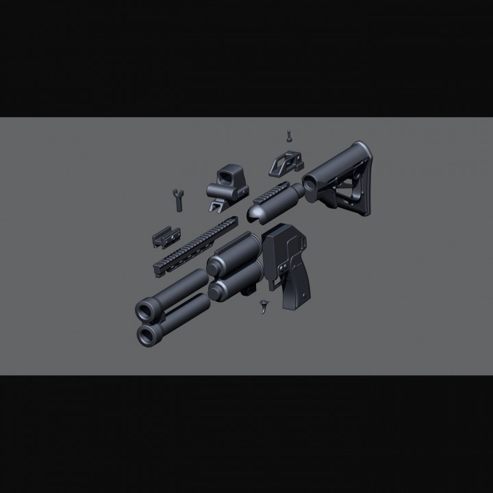 3D Printable Sage ordnance Deuce GUN - 3D print model by 3DpropsDesigns