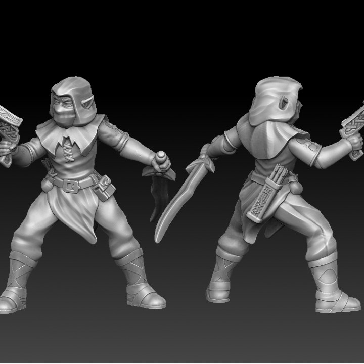 3D Printable Elf with crossbow by Stanislav Kuznetsov