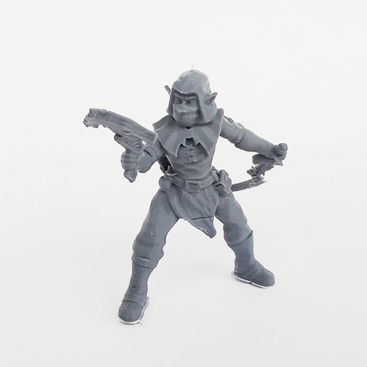 3D Printable Elf with crossbow by Stanislav Kuznetsov