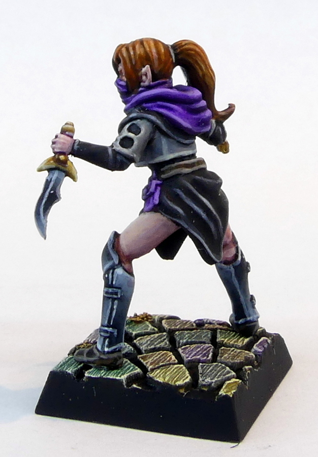3D Printable female elf assassin by Stanislav Kuznetsov