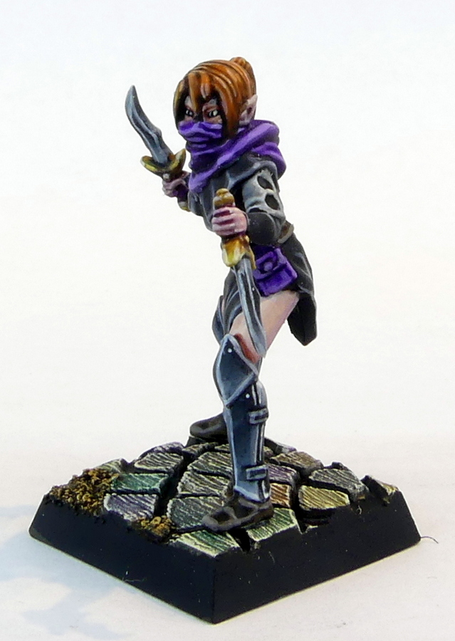 3D Printable female elf assassin by Stanislav Kuznetsov