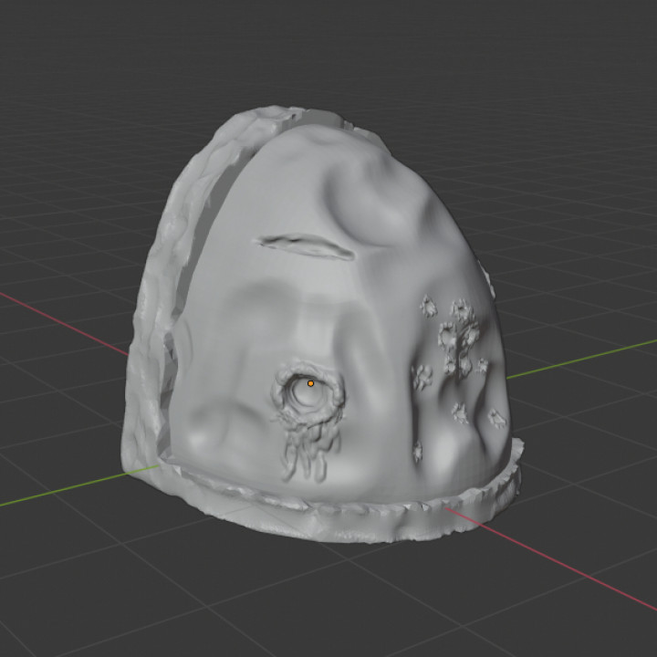 3D Printable Warbattered Space Marine Pauldron by Tristan Irons
