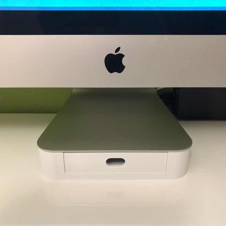 3D Printable iMac stand with drawer by David