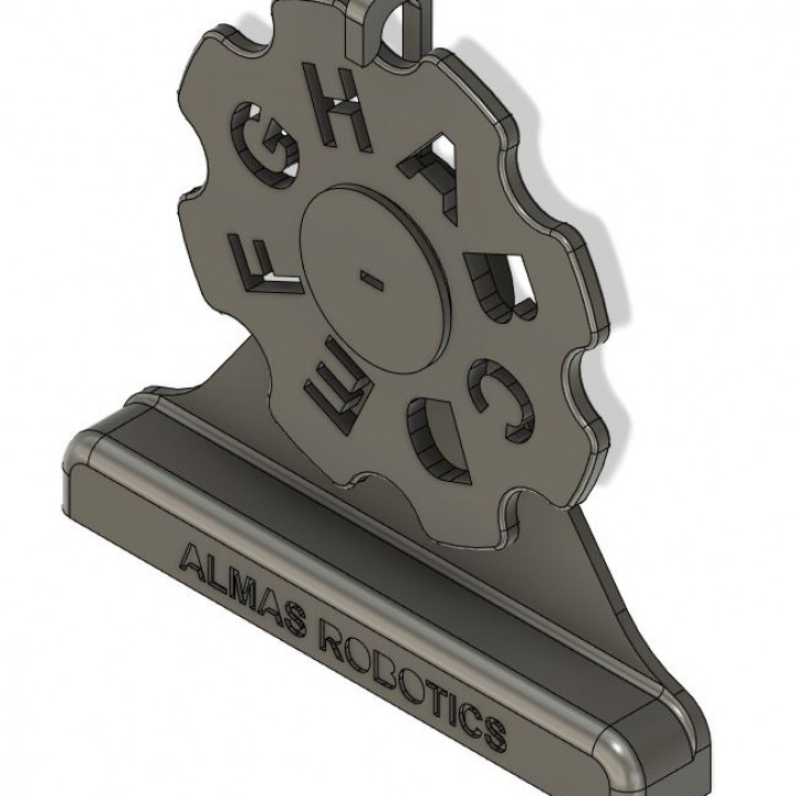 3D Printable Crazy Wheel - spinning wheel game by Almas Robotics