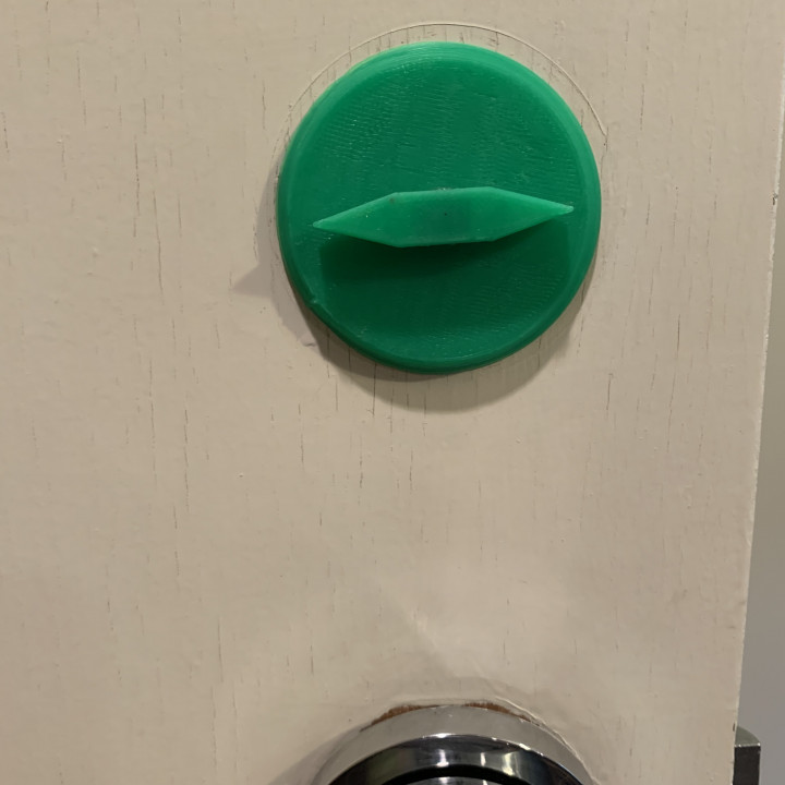 3D Printable Door Lock by Zach Hay