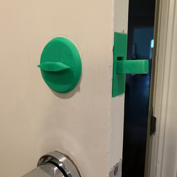 3D Printable Door Lock by Zach Hay