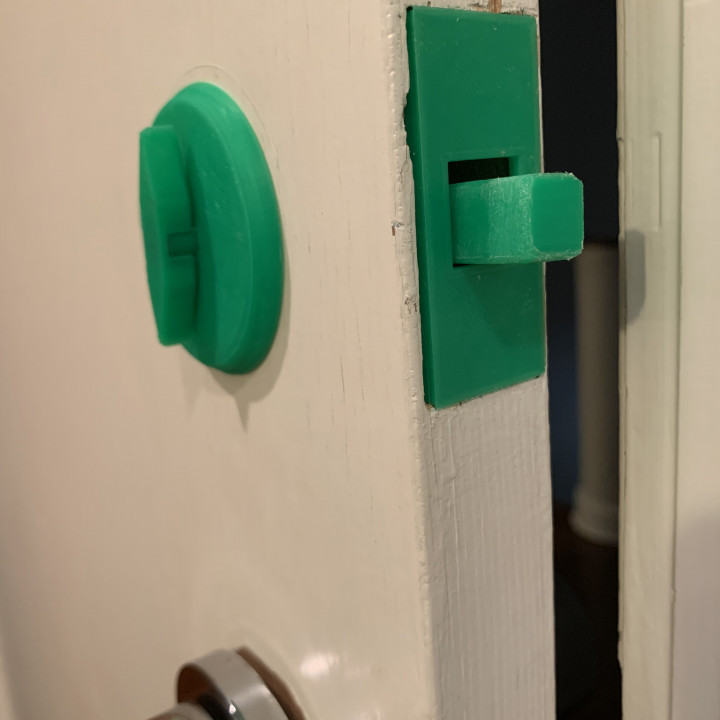 3D Printable Door Lock by Zach Hay