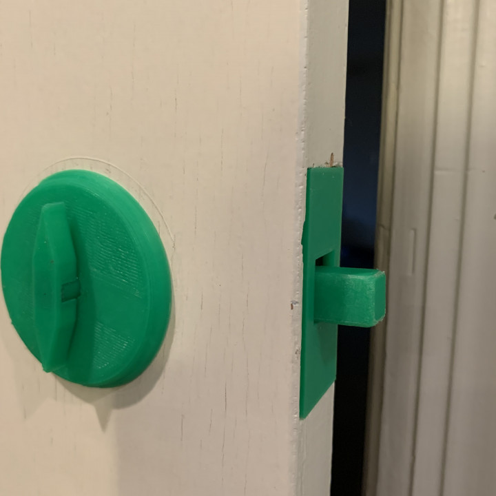 3D Printable Door Lock by Zach Hay
