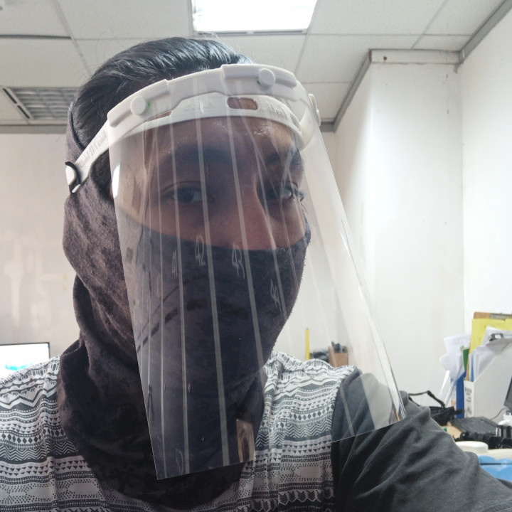 3D Printable Custom Protective Faceshield by Arief Santoso Setiawan