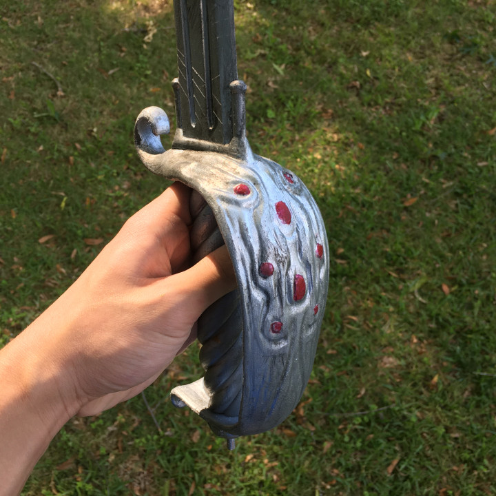 3D Printable Blackbeard Sword from POTC (Triton Sword) by Arden Markin